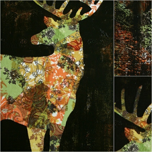 Maleri - hjort - Epla